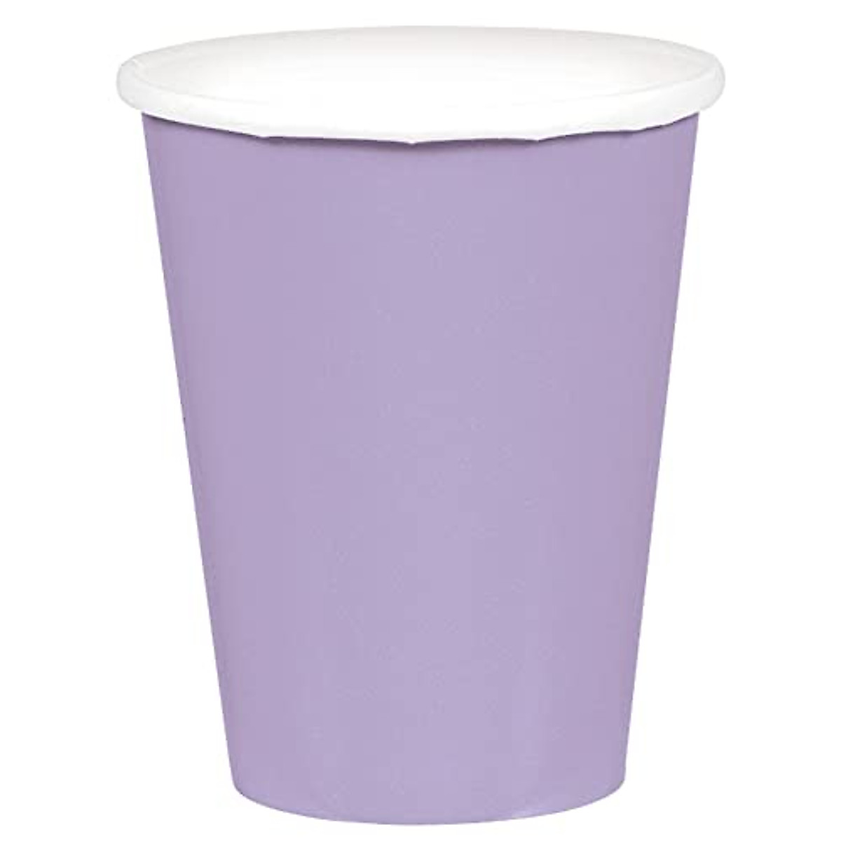 Amscan Vibrant Lavender Paper Cups (Pack of 20) - 9 oz. - Perfect for Parties, Gatherings, Picnics & Home Use