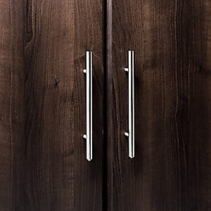 Prepac Elite 2 Door Standing Storage Cabinet, 16" D x 32" W x 65" H, Espresso