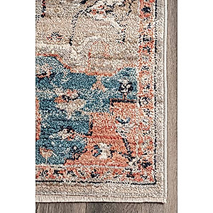 nuLOOM Janessa Croix Medallion Area Rug, 4x6, Beige