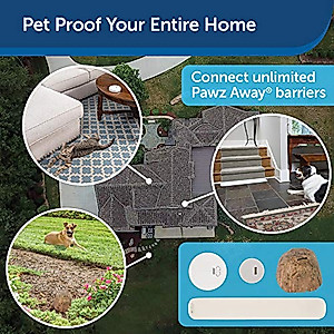 PetSafe Pawz Away Indoor Pet Barrier with Adjustable Range – Dog and Cat Home Proofing – Static Correction – Wireless Pet Gate Keeps Areas Off Limits – Battery-Operated – For Pets 5 lbs. and Up