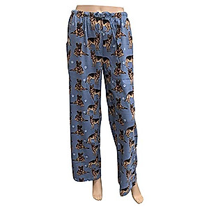 German Shepherd Pajama Pants – Cotton Blend - All Season - Comfort Fit Lounge Pants for Women and Men – German Shepherd Gifts