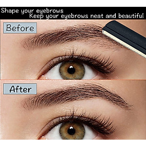 Mocuarto 6-Pieces Eyebrow Trimming Razor, Facial Razor , Remove Unwanted Facial Hair,With Biodegradable Handle And Two Different Replacement Blade