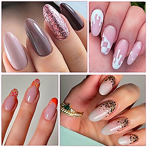 LoveOurHome 600pc Gel Nail Tips Clear Oval Almond Fake Nails Full Cover Artificial False Fingernails for Gel Manicure Extension/Acrylic Nail Design Press on Nail Making