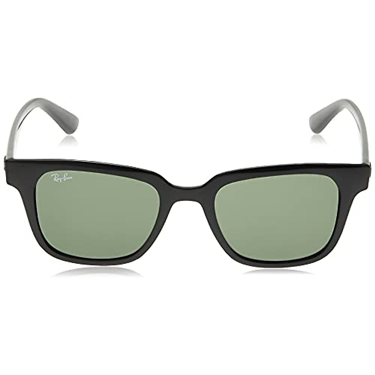Ray-Ban Rb4323 Square Sunglasses, Black/G-15 Green, 51 mm