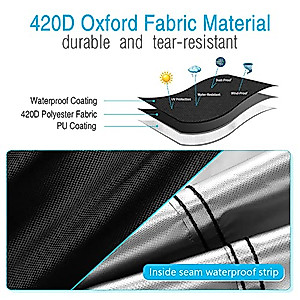 Kingling Patio Furniture Covers, Outdoor Furniture Cover Waterproof Rectangle Outdoor Table Cover Patio Covers for Outdoor Sectional Cover (137'' X76'' X28'')