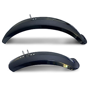 Kreboc E-Bikes Fender, Mud Protection Cycling Fender Kit, Front and Rear Mud Guards Mudguard Fender Set for 20 Inch Fat Tire Bike or Electric Bikes