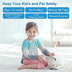 Sliding Door Lock for Child Safety - Sliding Closet Door Lock -sliding door baby and Pets proof- No Drill Tools Needed - 2 pack Perfect for Sliding Windows, Patios Doors, Closet Doors,Cabinet Doors