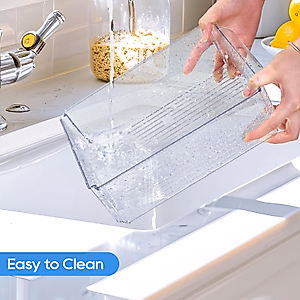 JollyPack 14 Pack Fridge Organizers, Refrigerator Organizer Bins with Lids, BPA Free Stackable Fruit Storage Containers for Fridge, Vegetables, Food and Drinks