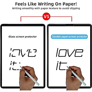 Tukellen Paper Screen Protector for iPad 10th 10.9 inch (2022) Drawing Writing Feels Like On Paper,Anti Glare Scratch Resistant Matte Film Compatible with Apple Pencil(2 Pack)