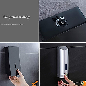Soap Dispenser Liquid Dispenser Liquid Distributor Wall-Mounted Toilet Shampoo Shower Gel Box Hotel Foam Dispenser Pressor Bathroom Lotion Dispenser (Color : Silver)