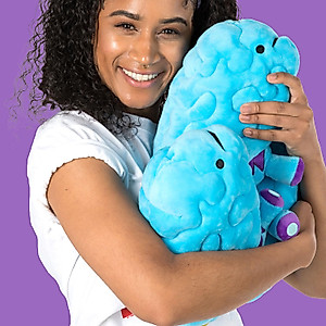I Heart Guts Brain Plush - All You Need is Lobe - Educational Brain Pillow - 11” Organ Plush, Ideal for Doctors, Nurses, Medical Students, Graduation & Brain Surgery Recovery Gifts