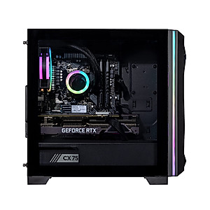 Velztorm Mini Pilum CTO Gaming Desktop PC (AMD Ryzen 7-5700X 8-Core, GeForce RTX 3060, 16GB DDR4, 1TB PCIe SSD + 1TB HDD (3.5), 120mm AIO, RGB Fans, 750W PSU, WiFi 5, BT, Win10H) VELZ0058