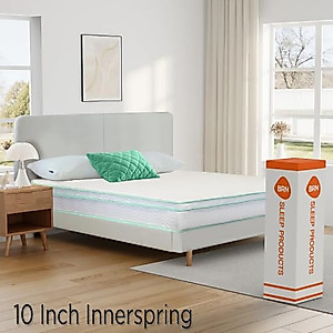 Queen Mattress, 10 Inch Memory Foam Hybrid Queen Size Mattress in a Box, Individual Pocket Spring Breathable Comfortable for Sleep Supportive, Medium Firm Mattresses, RV Mattress (Queen 10'')