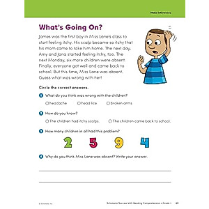 Scholastic Success with Reading Comprehension Grade 1 Workbook (Scholastic, Grade 1)