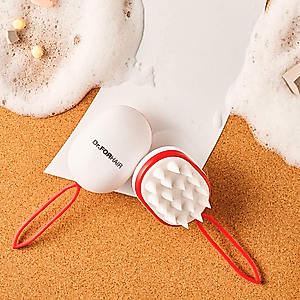 DR.FORHAIR Hair Scalp Massager Shampoo Brush – Cleansing Care Soft Silicone Washing Head Scrubber Shower Water Resistant Handheld Dandruff Removal