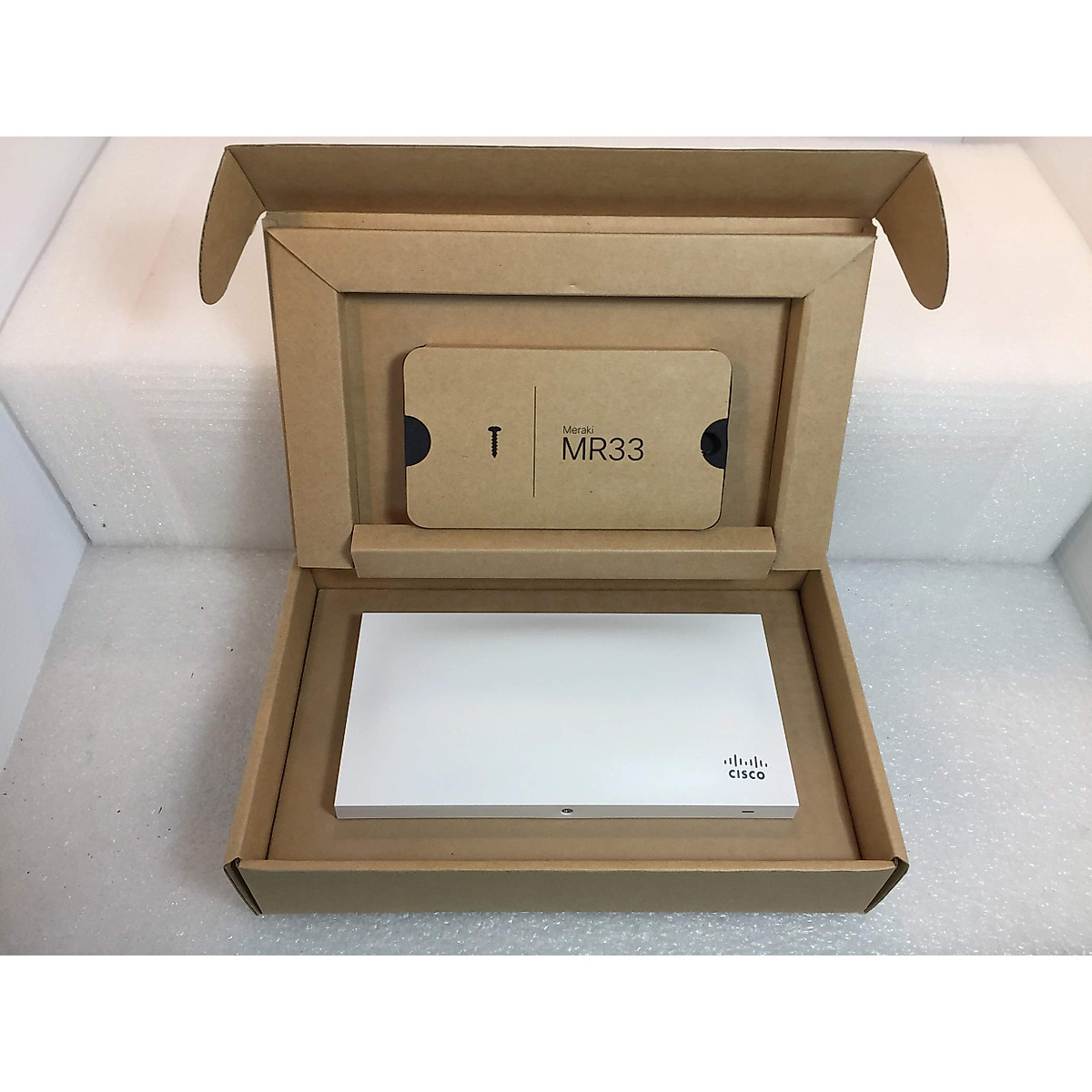 CISCO Meraki Mr33 Wave 2 Access Pt. (3 Radios, 2.4ghz & 5ghz, Dual-band, 802.11ac, Poe, Requires Cloud License), 2.4 Lb