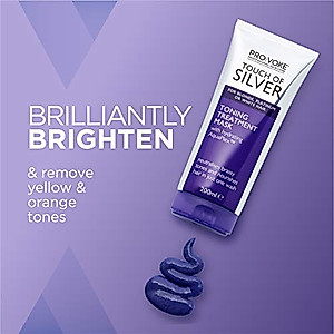 PROVOKE Toning Treatment Mask for Blonde, Platinum, White or Grey Hair - 200 ml