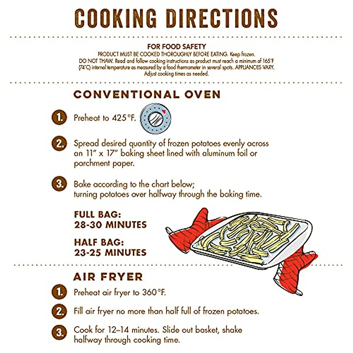 Grown in Idaho Super Crispy Steak Cut Fries, 28 oz (Frozen)