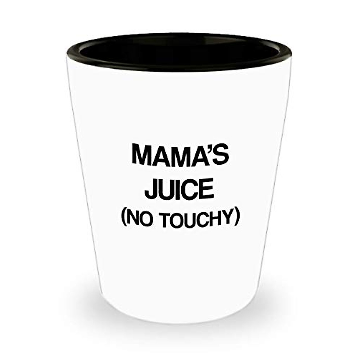 Funny for Mothers Mama's Juice No Touchy Shot Glass Unique Ceramic for Mom 1.4 Oz Birthday Stocking Stuffer