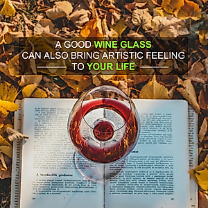 YOXSUNY Hand-Blown Italian-Style Crystal Wine Glasses - Lead-Free, Dishwasher-Safe, Perfect for Red and White Wines - Set of 2 - Luxurious Gift for Any Occasion