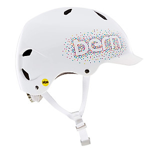 BERN, Summer Bandito EPS Helmet, MIPS Gloss White Confetti, M/L