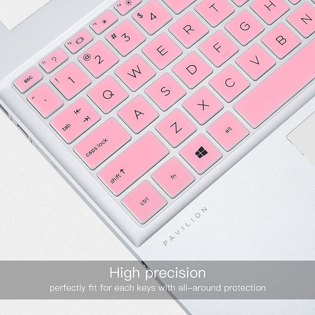 Keyboard Cover for HP Pavilion & HP Laptop 17 17z 17-cn 17-cp 17z-cp000 17-cp0010nr 17-cp0013dx 17-cp0025nr 17-cp0035cl 17-cp0076nr 17-cn1053cl cn0053 cn0273st cn0065cl cn0025nr Keyboard Skin, Pink