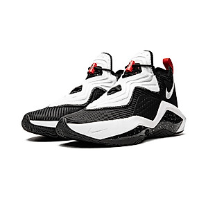 Nike Mens Lebron Soldier XIV 14 Basketball Shoes (Black-White-University Red, 11, Numeric_11)