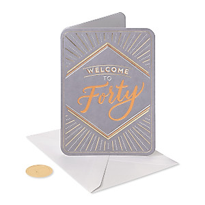 Papyrus 40th Birthday Card (Forty Looks Good on You)