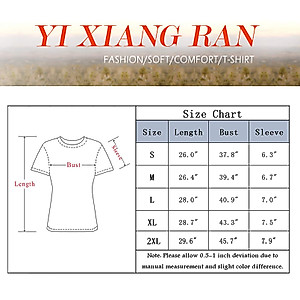 YI XIANG RAN American Flag Shirt Tops Womens 4th of July T-Shirts Ring Hole Short Sleeve Sexy V-Neck Patriotic Tees (Black1, Large)