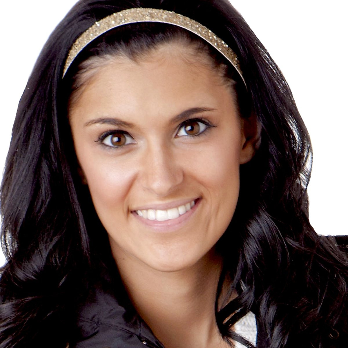 Hipsy Women's Adjustable NO SLIP Skinny Bling Glitter Headband Multi 3pk (Black/Gold/Silver)