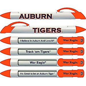 Greeting Pen Auburn Tigers 4" X 6" Notebook / 2 Pen Set (1111M2)