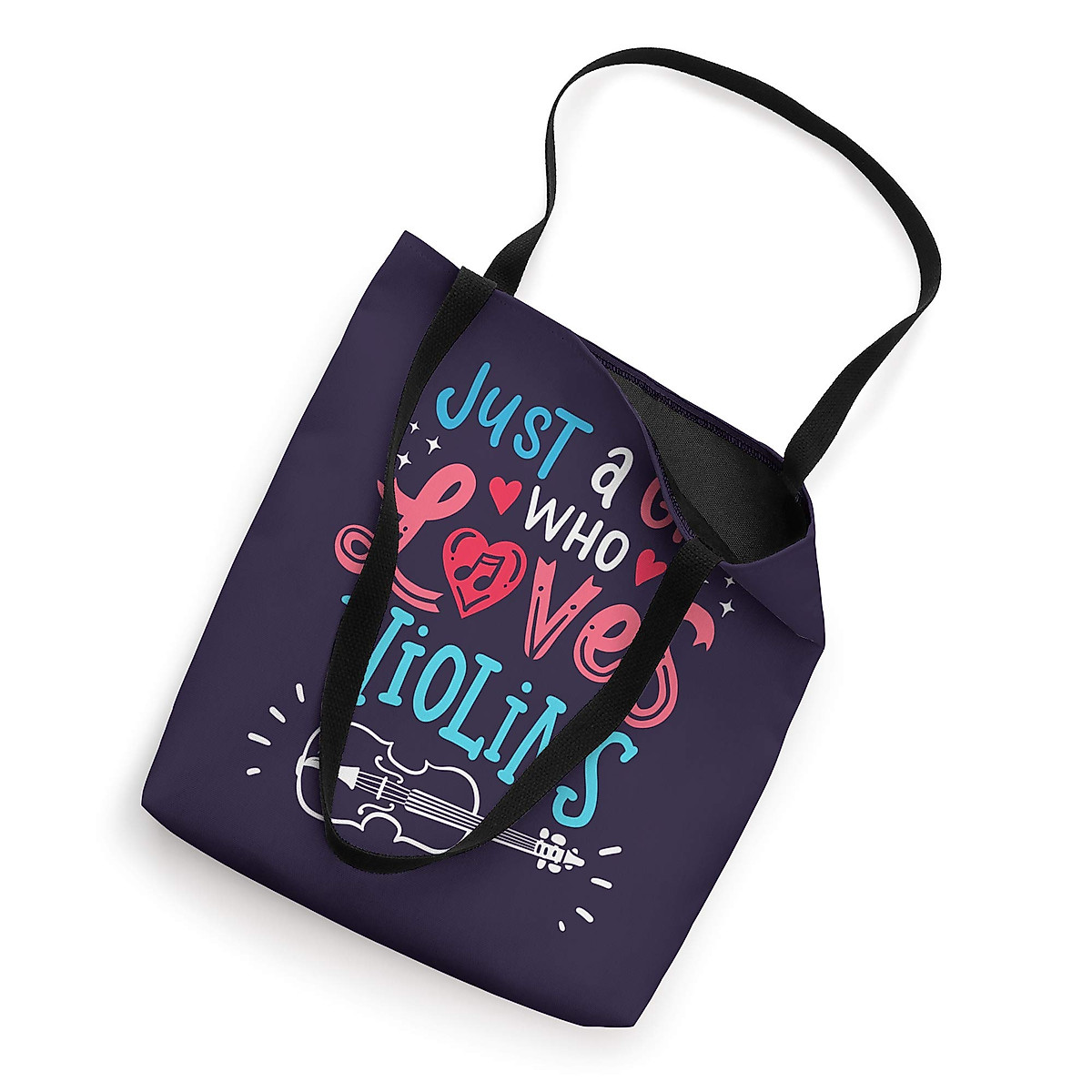 Violin Just a Girl Who Loves Violins Gift Tote Bag