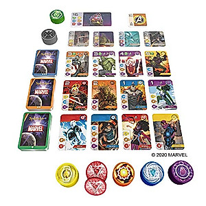 Splendor Marvel Board Game for Adults and Family | Super Heroes Strategy Game | Ages 10+ | 2 to 4 players | Average Playtime 30 minutes | Made by Space Cowboys