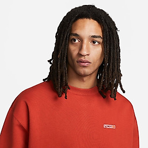 Nike ACG Therma-FIT Men's Crew (as1, Alpha, m, Regular, Regular, Cinnabar/Black/Summit White)