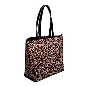 Versace Jeans Couture Reversible Signature Animal Print Large Shopper Tote for womens
