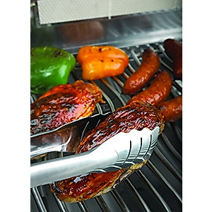 Napoleon PRO Stainless Steel Easy Locking Tongs - 55011 - Napoleon BBQ Grill Accessory, 15-inch, Easy To Use Tip Lock, Dishwasher Safe, Integrated Tool Hanger