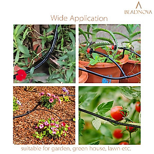 BEADNOVA Drip Irrigation Parts 20 Pcs 1/4 Inch Barbed Elbow Couplings Drip Irrigation Fittings Drip Line Connectors for 1/4 Inch Irrigation Tubing Garden Watering System (20pcs)