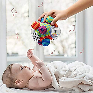 QQchickchicky Developmental Bumpy Ball Toy, Newborn Baby Infant Toys 0-3 Months, Help Develop Motor Skills and Brain Nerves, Sensory Baby Toys 3-6 0 12 Months 6.7"
