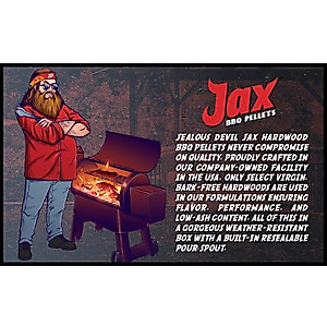 Jealous Devil Jax Legendary Blend BBQ Pellets, 20 lbs, Box, Brown, 320 OZ (JDJAXLEGEND20)