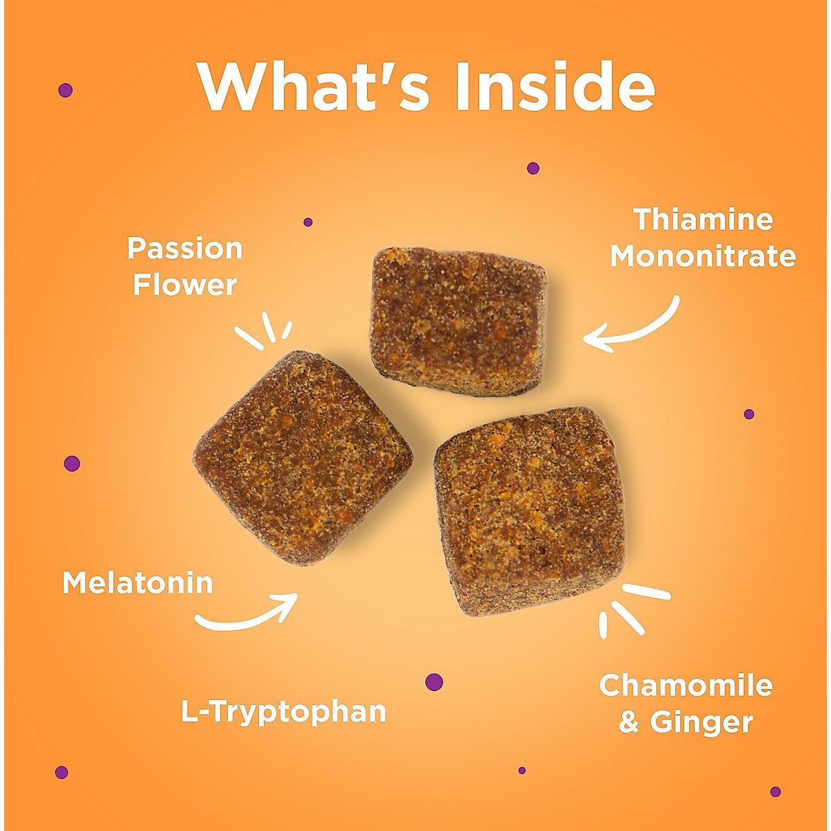 First Impressions Tranquilitreats - Calming Chews for Dogs, Anxiety Relief for Dogs - Packed with Chamomile, Ginger, Melatonin - Soft, Tasty, Chill-Out Calming Dog Treats - 60 ct