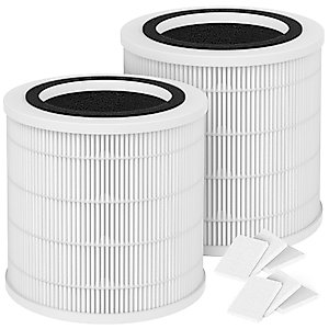 FCFMY 2 Packs H7126 Replacement Filter Compatible with GoveeLife H7126 Mini Air Cleaner Purifier, 2pcs H13 True HEPA Filters and 6 pcs Aroma Pads Accessories