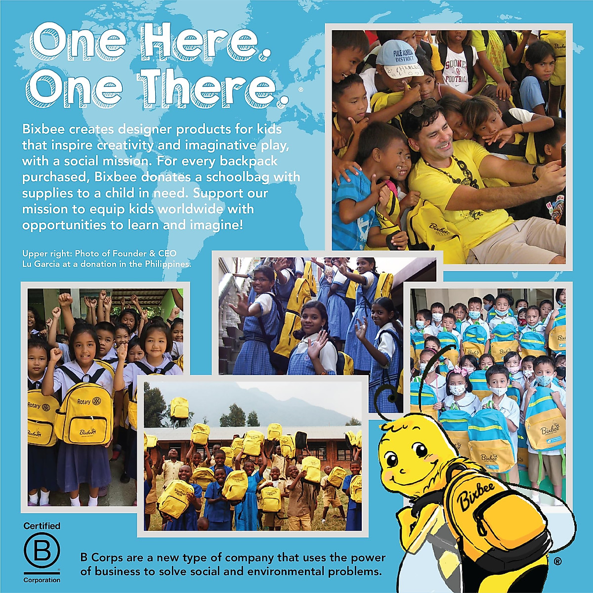 Bixbee Kids Backpack, Childrens Backpack for Girls & Boys, Water Resistant Backpack with Pockets, Durable Zippers & Easy Carry Design - Great Size for School & Travel in Sparkalicious Pink Butterflyer