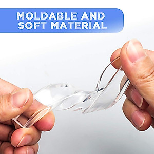 Coolrunner Mouth Guard Sports, 10 Pack Athletic Mouth Guards, Professional Moldable Youth Mouthguard for Maximum Protection, Customizable for Comfort(12 Years or Older) (Transparent+Blue)