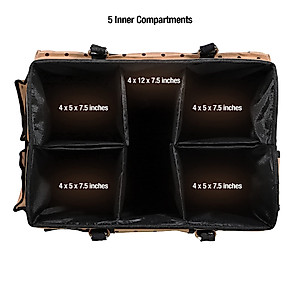 SINGER Storage Collapsible Tote Caddy, Sewing & Craft Storage, Polka Dot Print