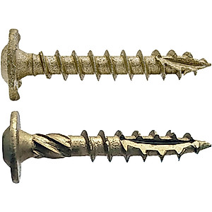 Jake Sales #14 x 1-1/2" Construction Lag Screw Exterior Coated Torx/Star Drive Heavy Duty Structural Lag Screw Far Superior to Common Lag Screws (100 Screw Count) Modified Truss Washer Head