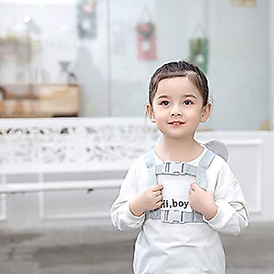 Berhapy 2 in 1 Gray Elephant Toddler Safety Harness Backpack Children's Walking Leash Strap Baby Leash for 1-3 Years Old Kid Leash for Boys and Girls