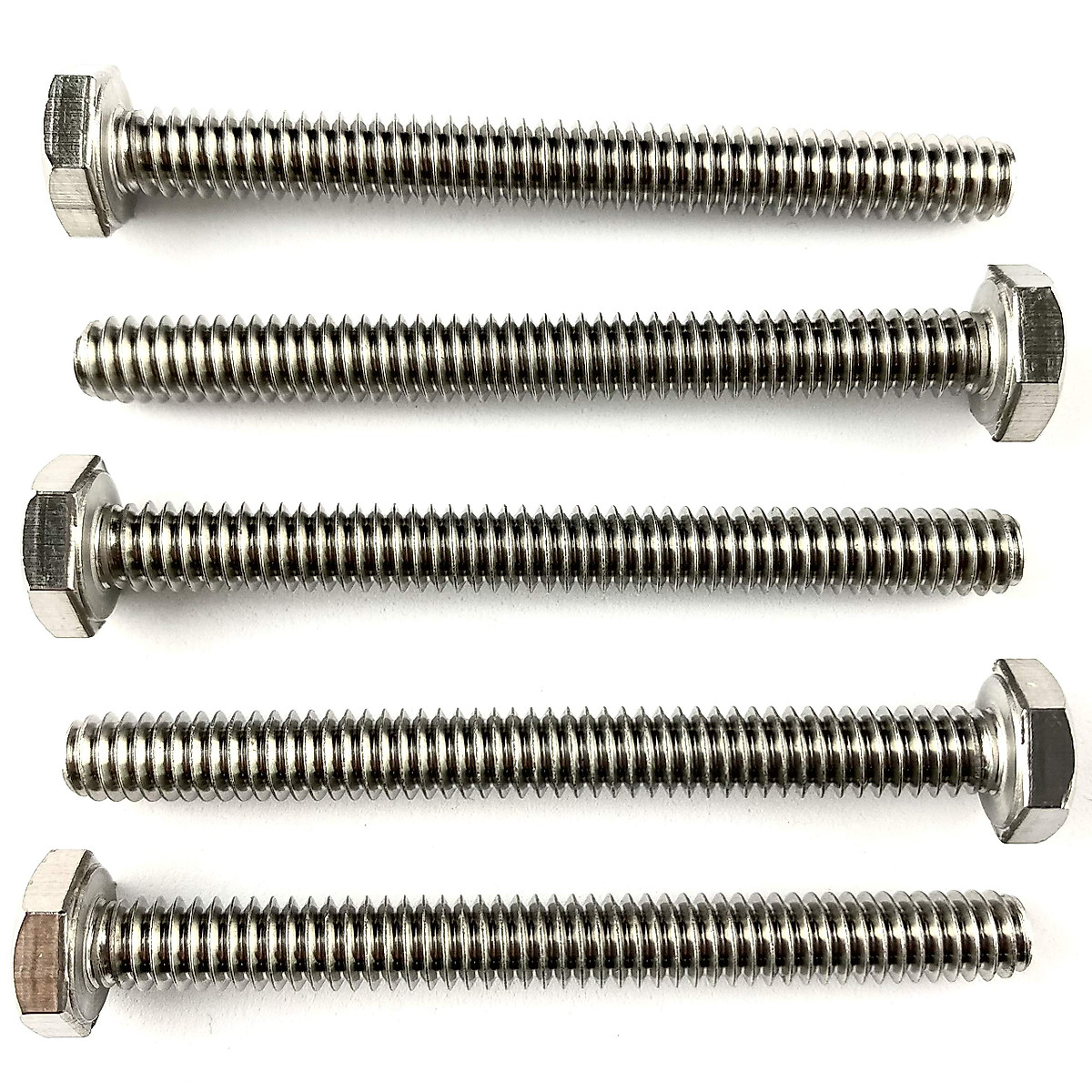 20 Pieces 1/4"-20 X 2-1/2 Hex Head Bolt SS 316