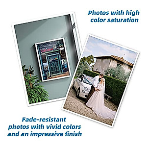 Thick Photo Paper Glossy Double Sided 100 Sheets 8.5x11 Heavyweight 69lb 260gsm Inkjet Both Sides Printable 11.8mil A4 Letter size Flyer Bulk Pack 8.5 x 11 Card paper postcard postal Uinkit