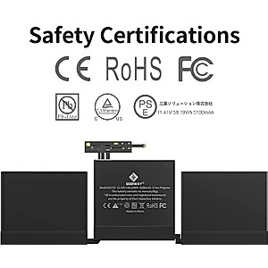A1708 A2159 A2289 A2338 Battery, Egoway Replacement Battery for A1713 A2171, Compatible with Mac Book Pro 13 Inch (Late 2016, Mid 2017, Mid 2019, 2020), EMC 2978 3164 3301 3456 3578