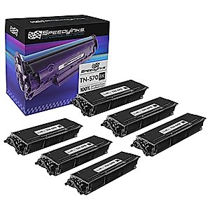 Speedy Inks Compatible Toner Cartridge Replacement for Brother TN570 High Yield (Black, 6-Pack)